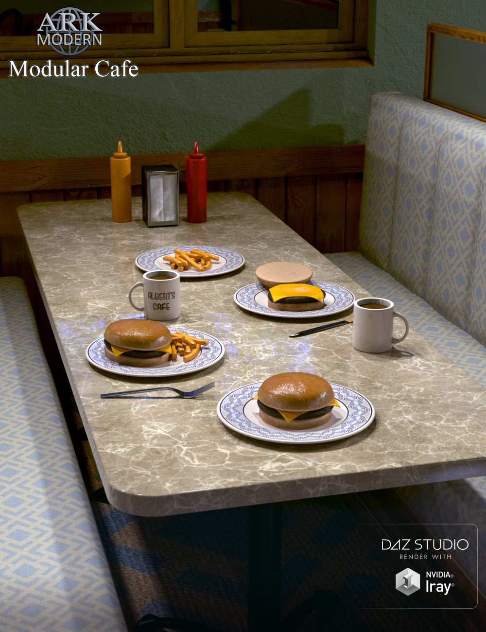 ARK Modern Modular Cafe | Daz 3D