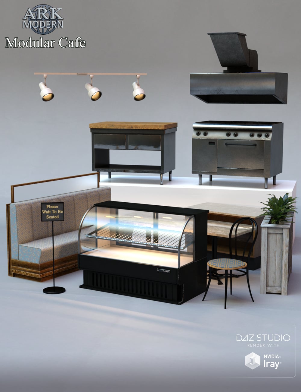 ARK Modern Modular Cafe | Daz 3D