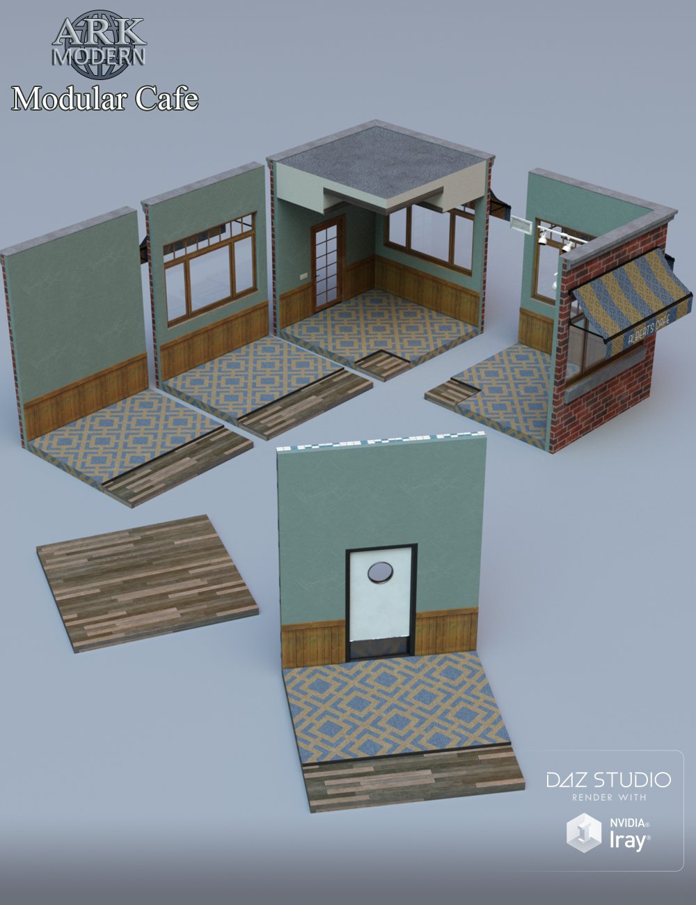 ARK Modern Modular Cafe | Daz 3D