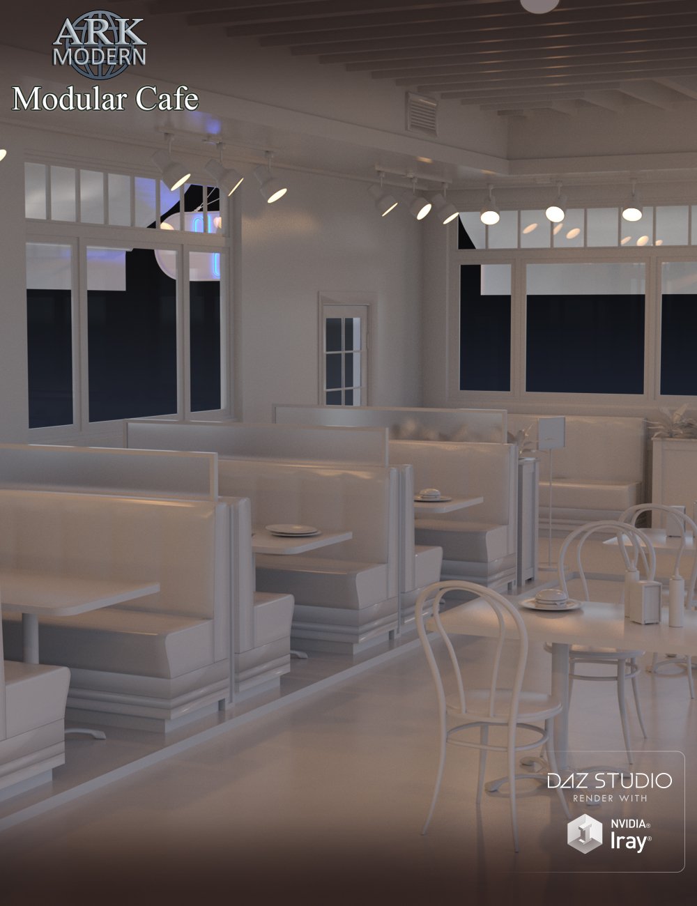ARK Modern Modular Cafe | Daz 3D