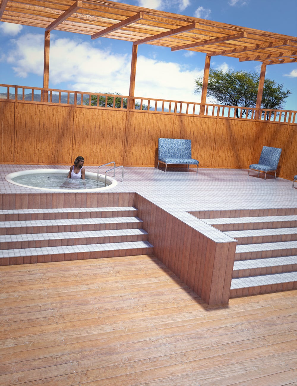 Jacuzzi Deck | Daz 3D