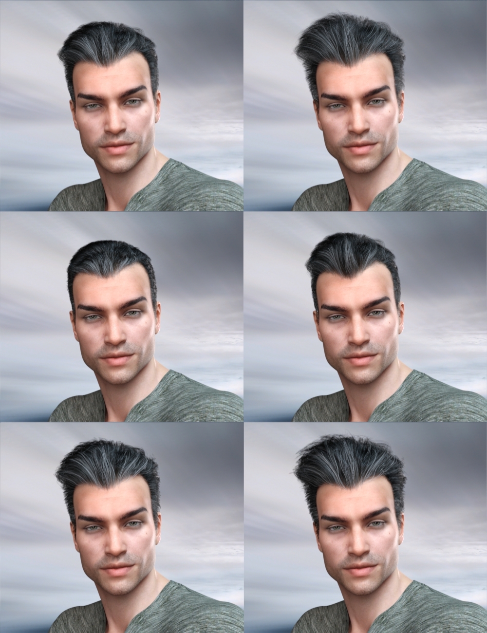 Commander Hair for Genesis 3 and 8 Male(s) | Daz 3D