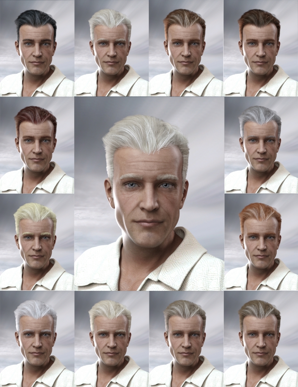 Commander Hair for Genesis 3 and 8 Male(s) | Daz 3D