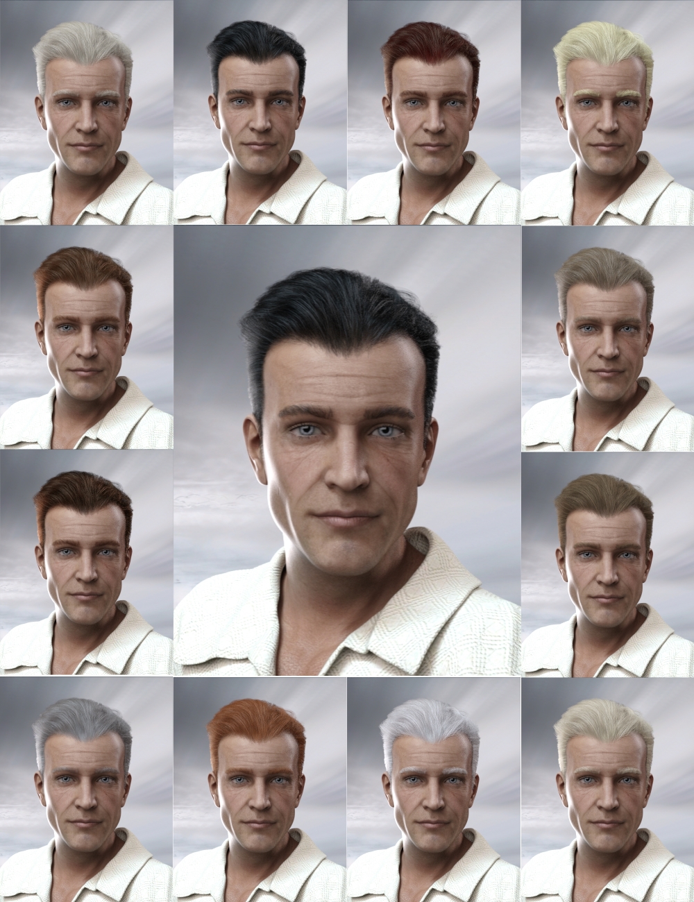 Commander Hair for Genesis 3 and 8 Male(s) | Daz 3D