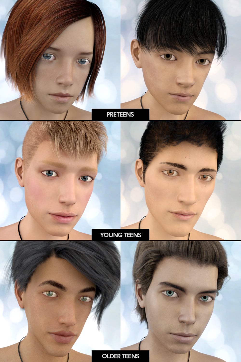 Boys for Growing Up for Genesis 8 Male | Daz 3D