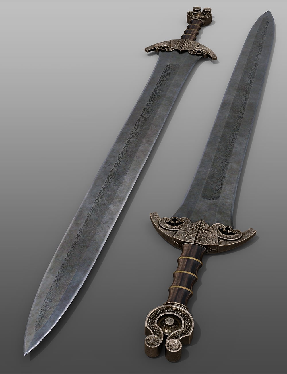 Heavy Fantasy Blades | Daz 3D