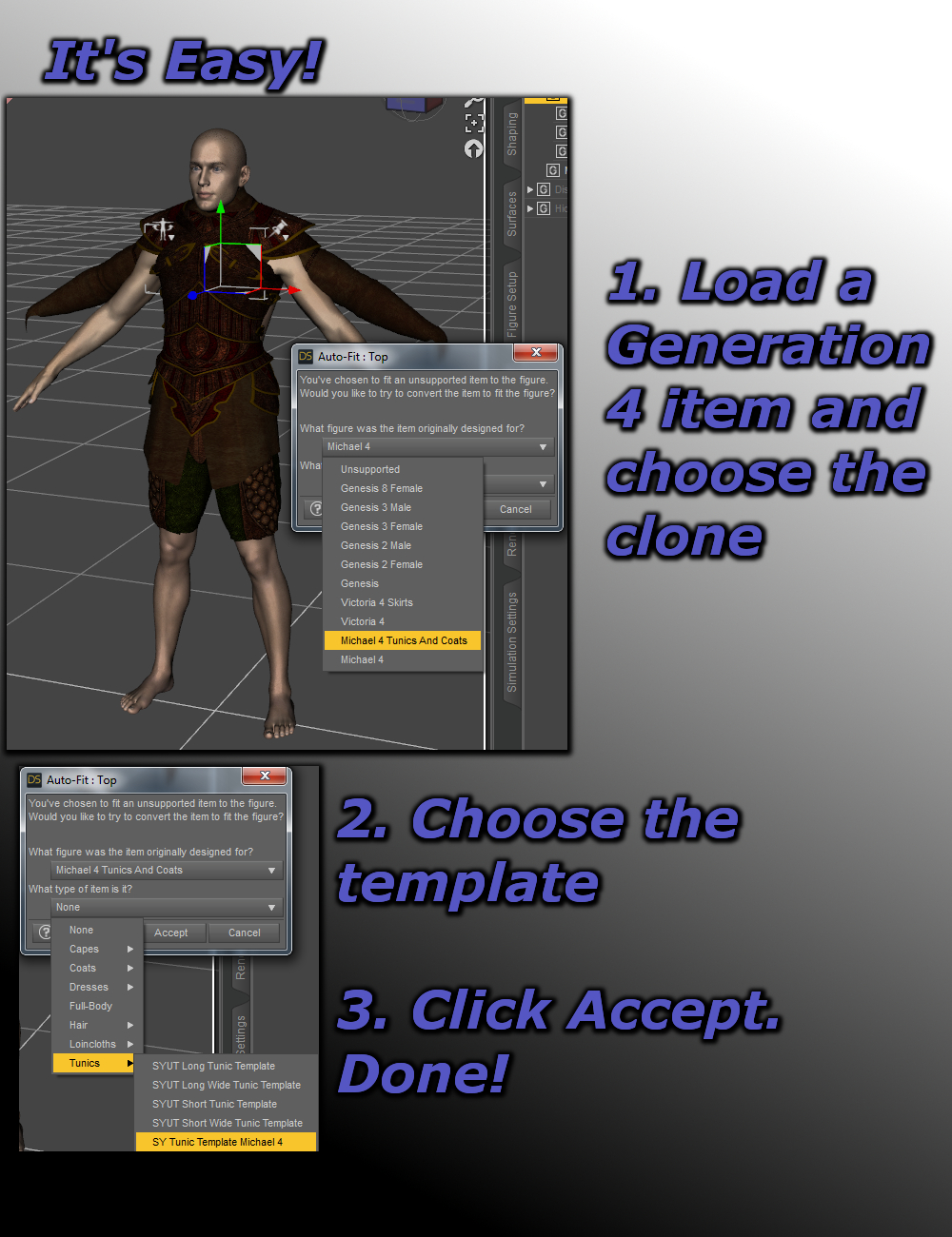SY Victoria 4 and Michael 4 Clones for Genesis 8 | Daz 3D