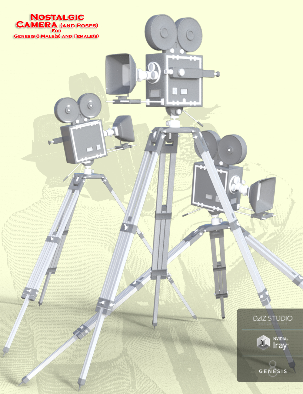 Nostalgic Camera for Genesis 8 | Daz 3D
