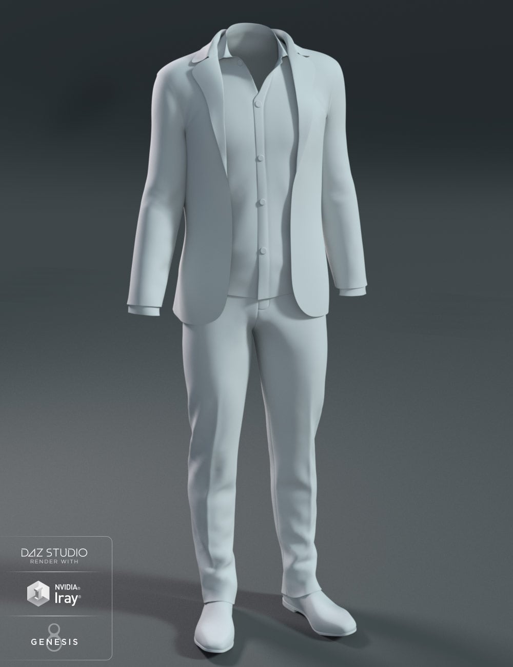 dForce Casual Suit Outfit for Genesis 8 Male(s) | Daz 3D