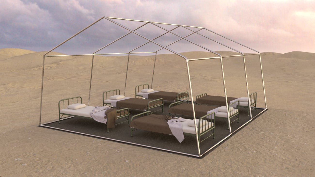 Forward Operating Base Shower Facility | Daz 3D