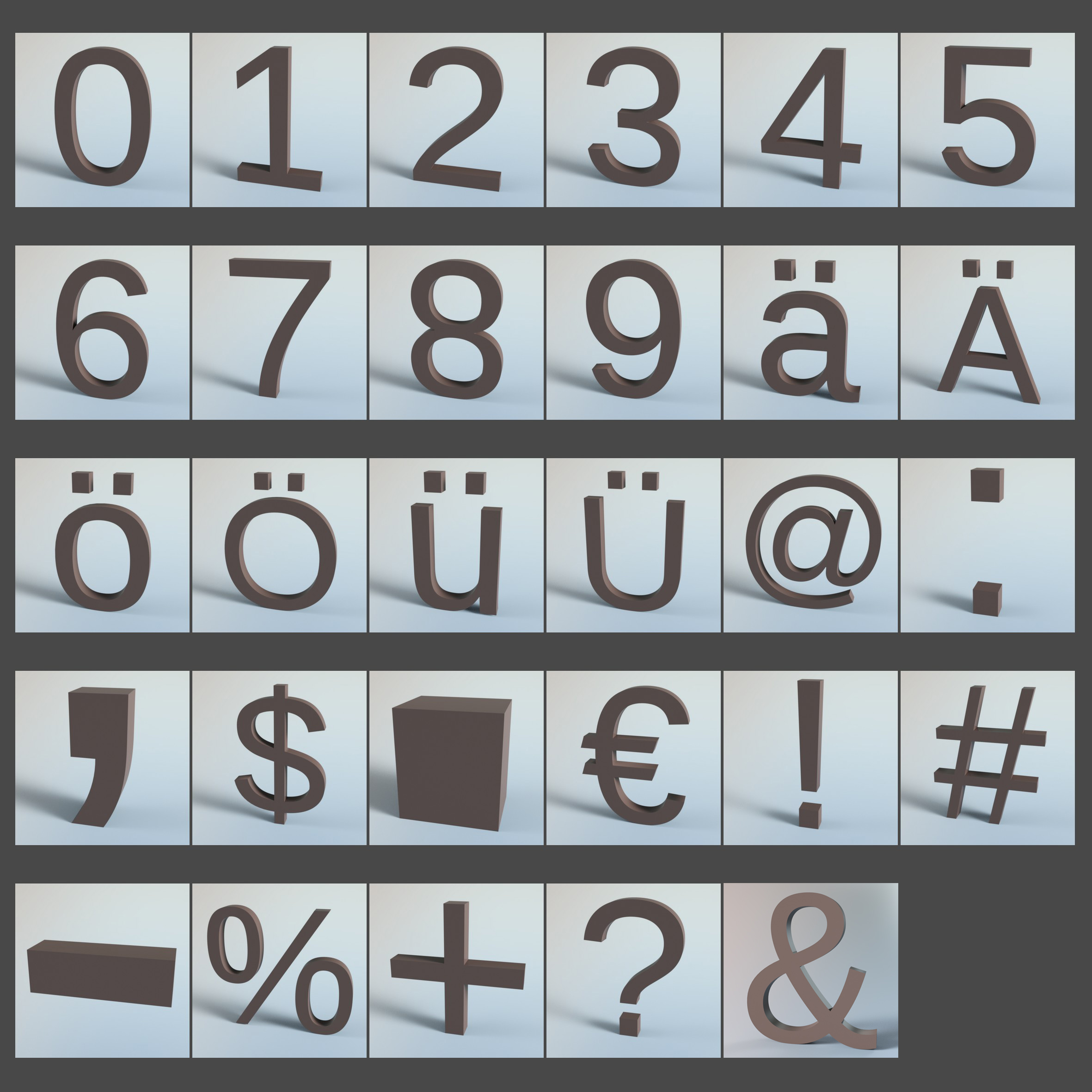 Multi Letter System | Daz 3D