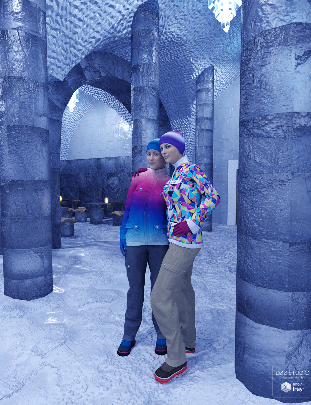 Ice Vacation Bundle | Daz 3D