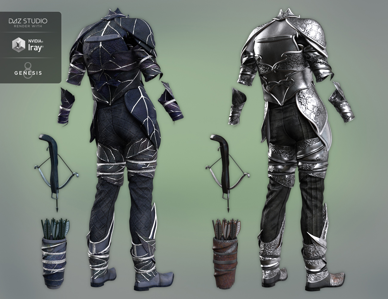 Forest Guardian Outfit Textures | Daz 3D