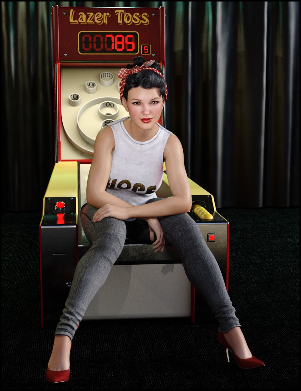 Lazer Toss Arcade Game | Daz 3D