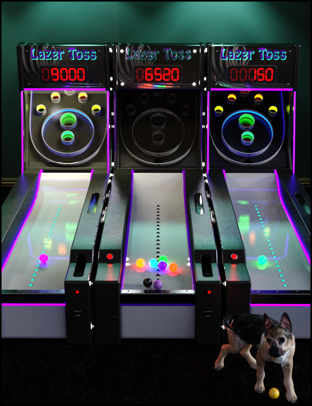 Lazer Toss Arcade Game | Daz 3D
