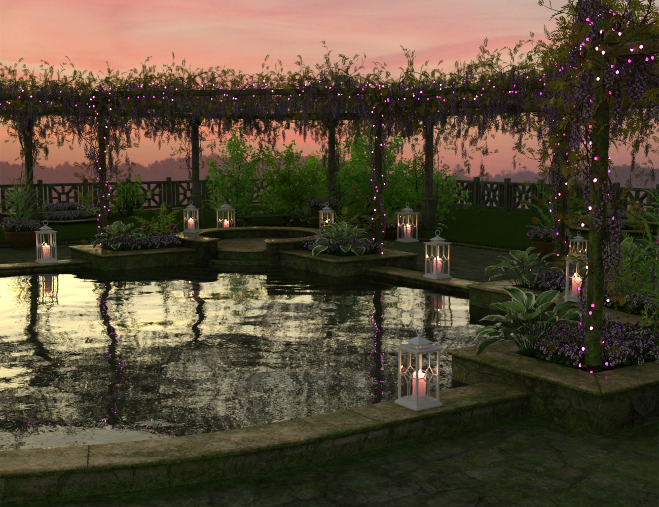 Romantic Pool Seasons Add-on | Daz 3D
