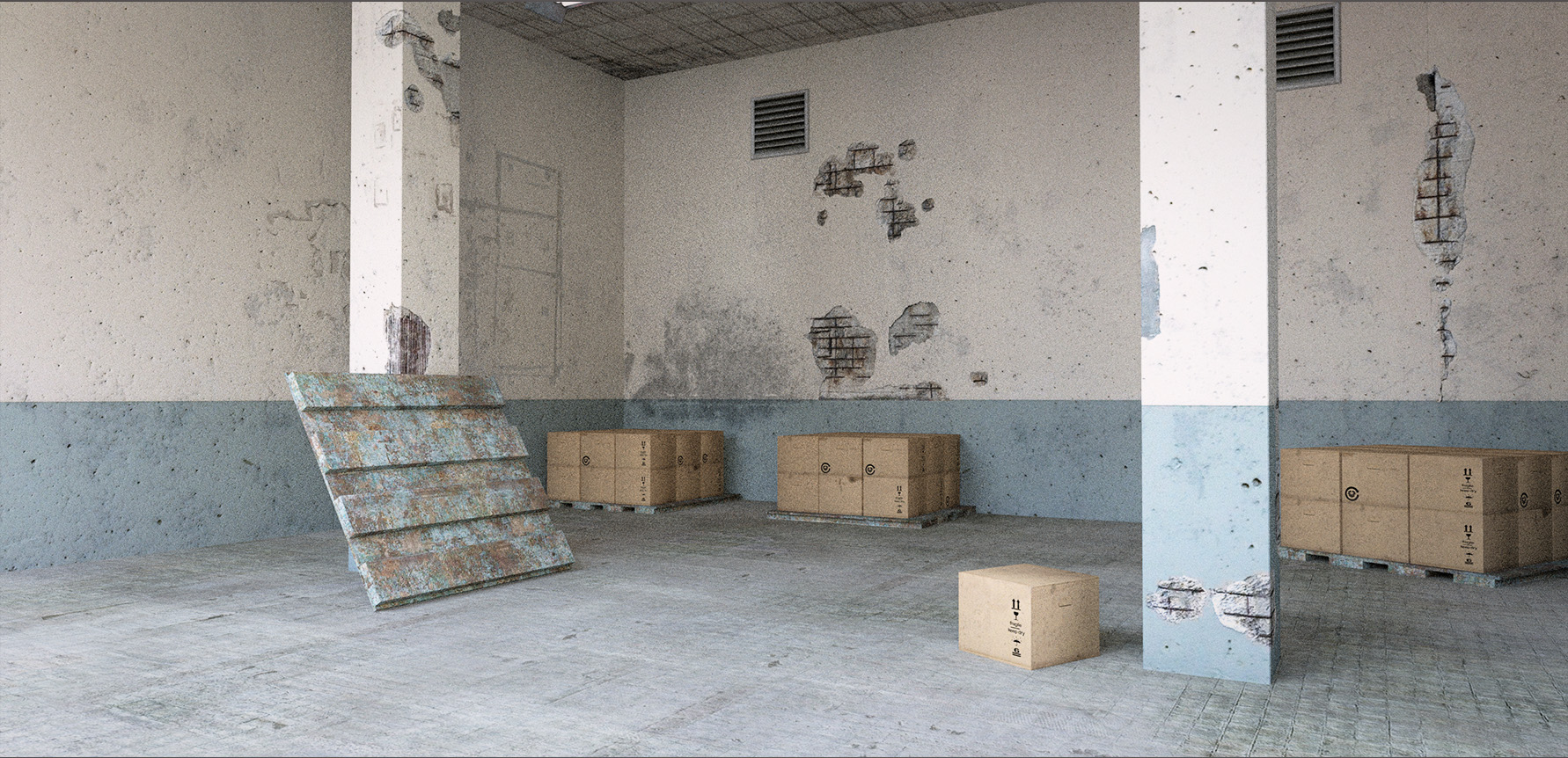 Industrial Storage Unit Interior | Daz 3D