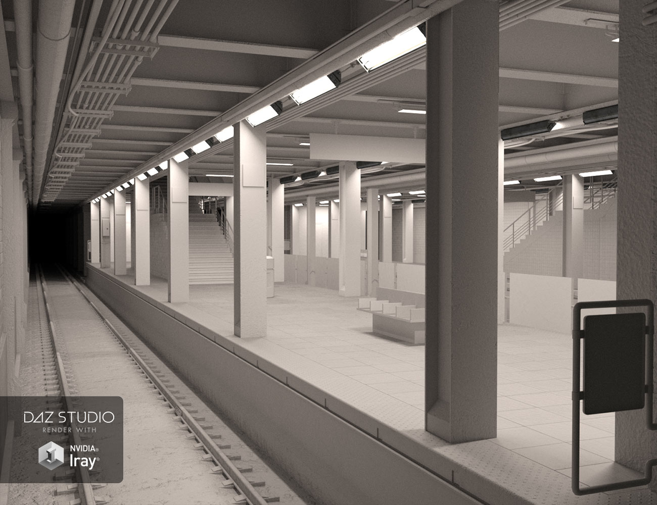 Subway Station | Daz 3D