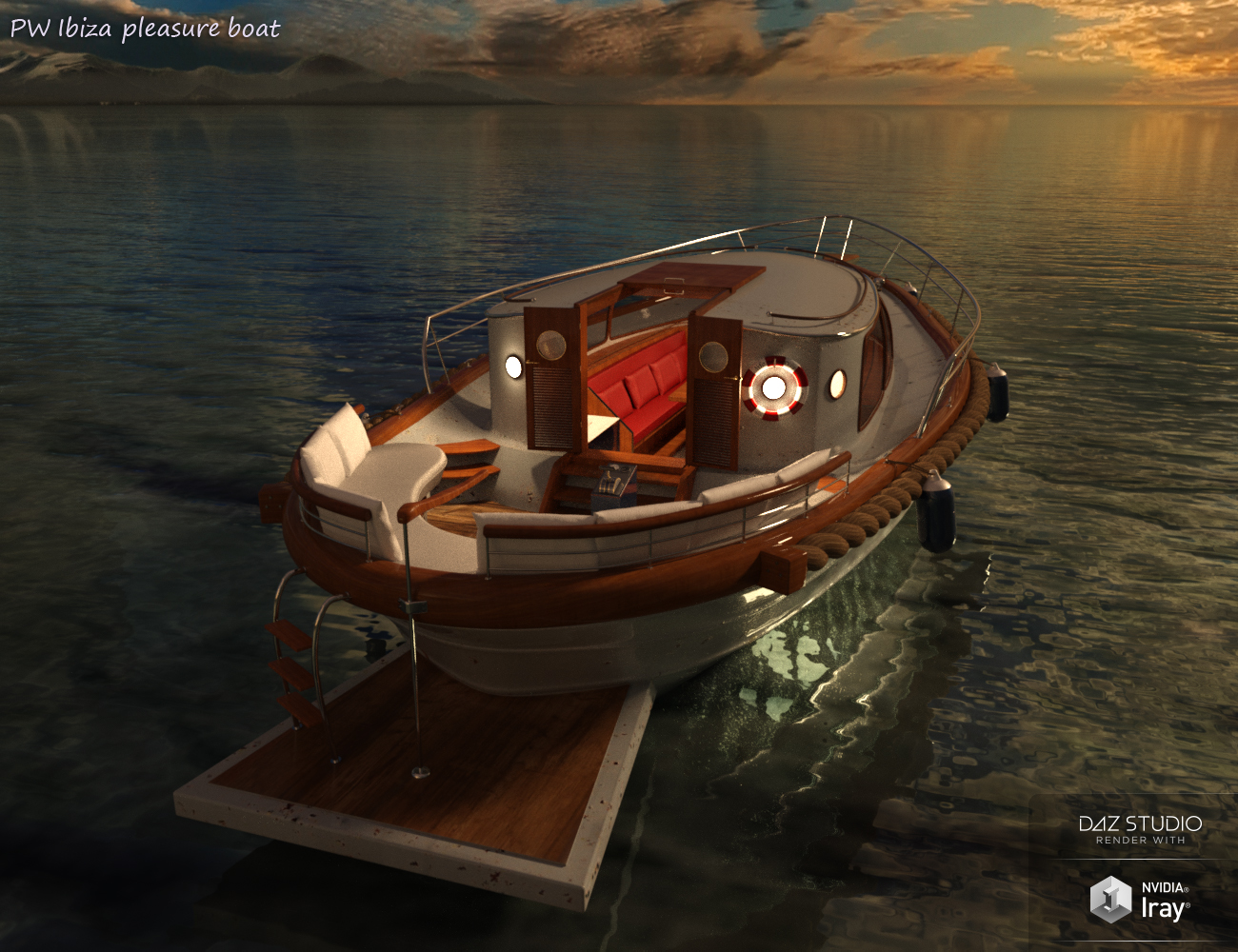 PW Ibiza Pleasure Boat | Daz 3D