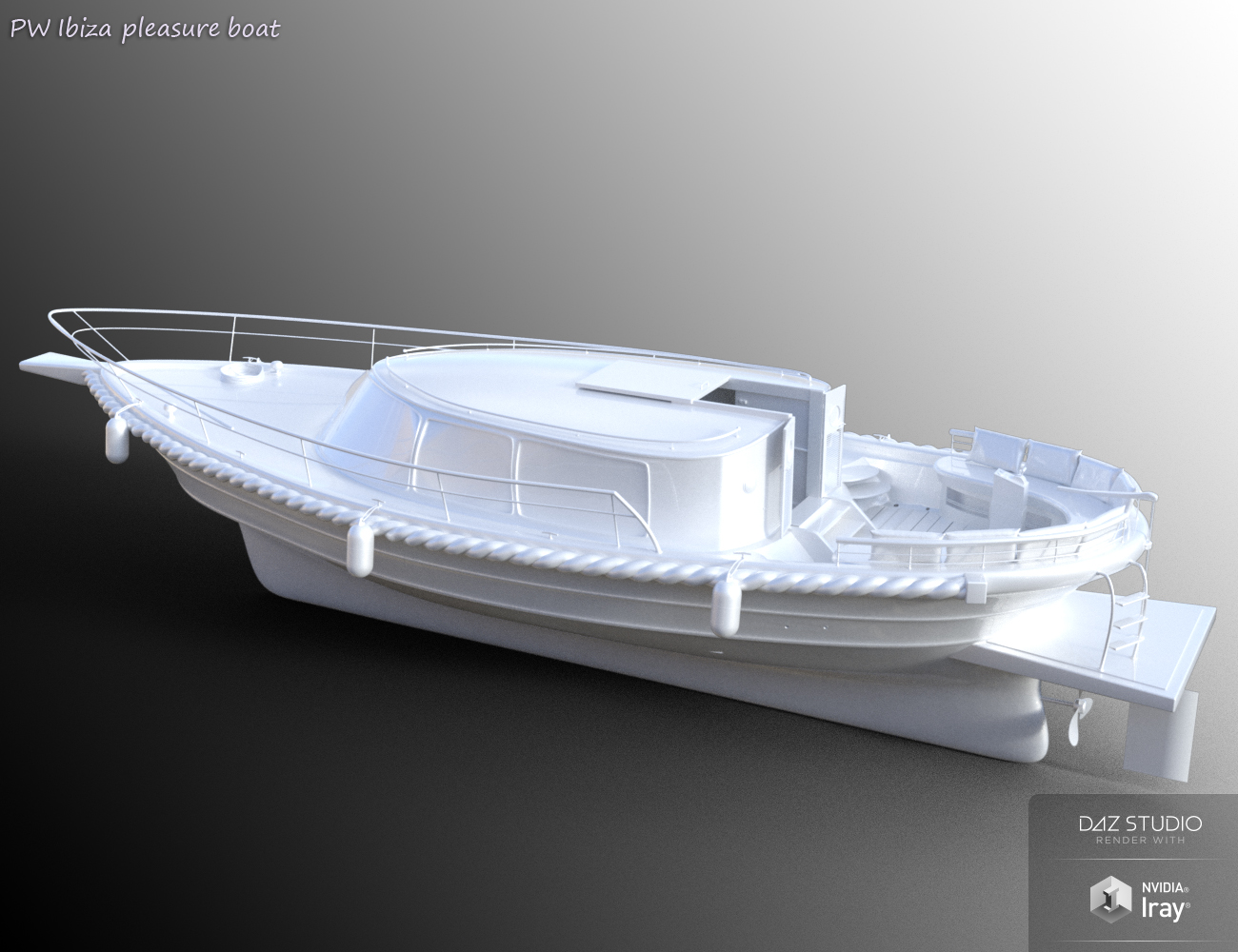 PW Ibiza Pleasure Boat | Daz 3D