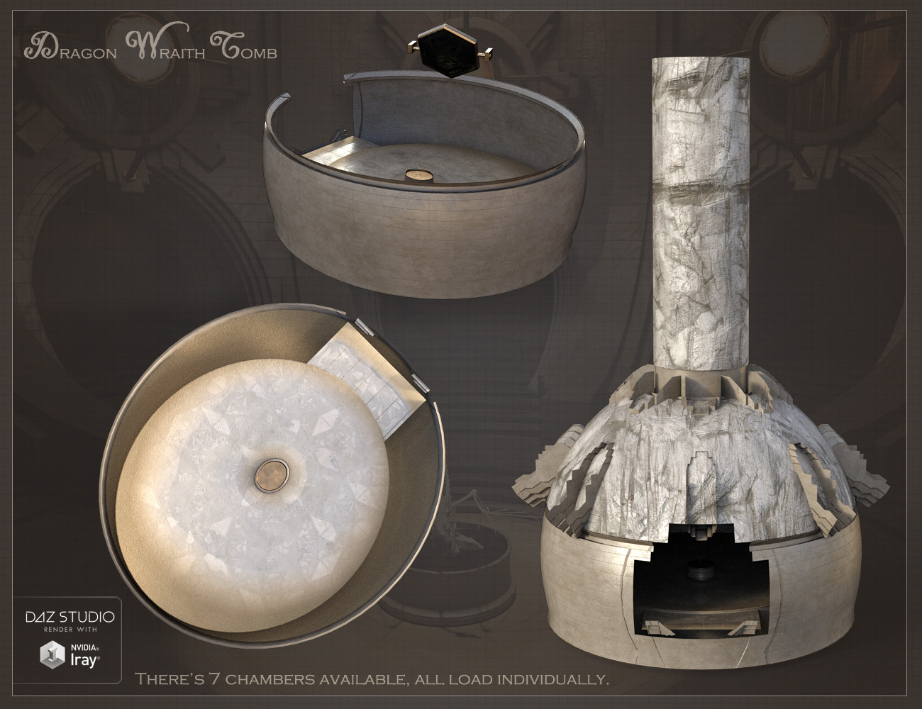 Dragon Wraith Tomb | Daz 3D