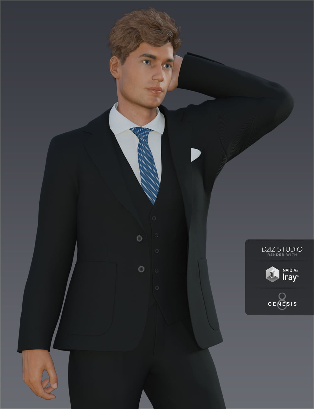 H&C Business Suit for Genesis 8 Male(s) | Daz 3D
