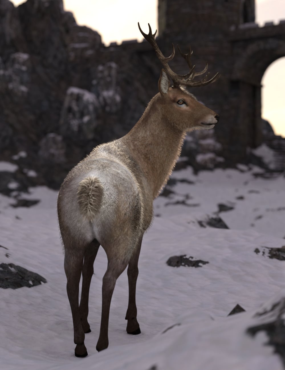 Tane The Old Deer for Daz Horse 2 | Daz 3D