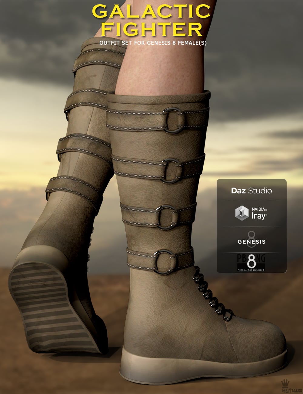 Galactic Fighter Outfit Set for Genesis 8 Female(s) | Daz 3D