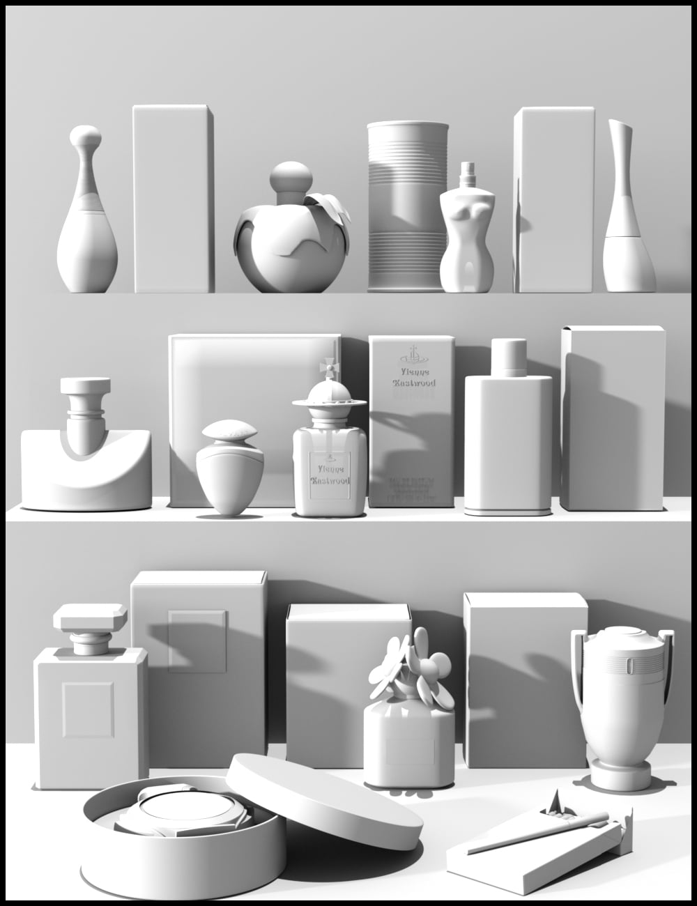 Modern Perfume Collection | Daz 3D