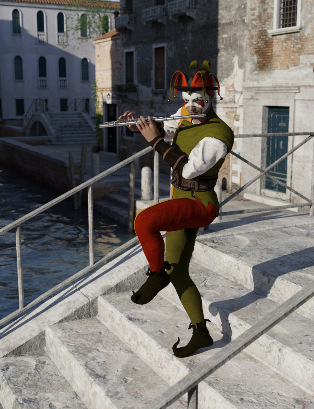 HD Flute and Poses for Genesis 8 | Daz 3D