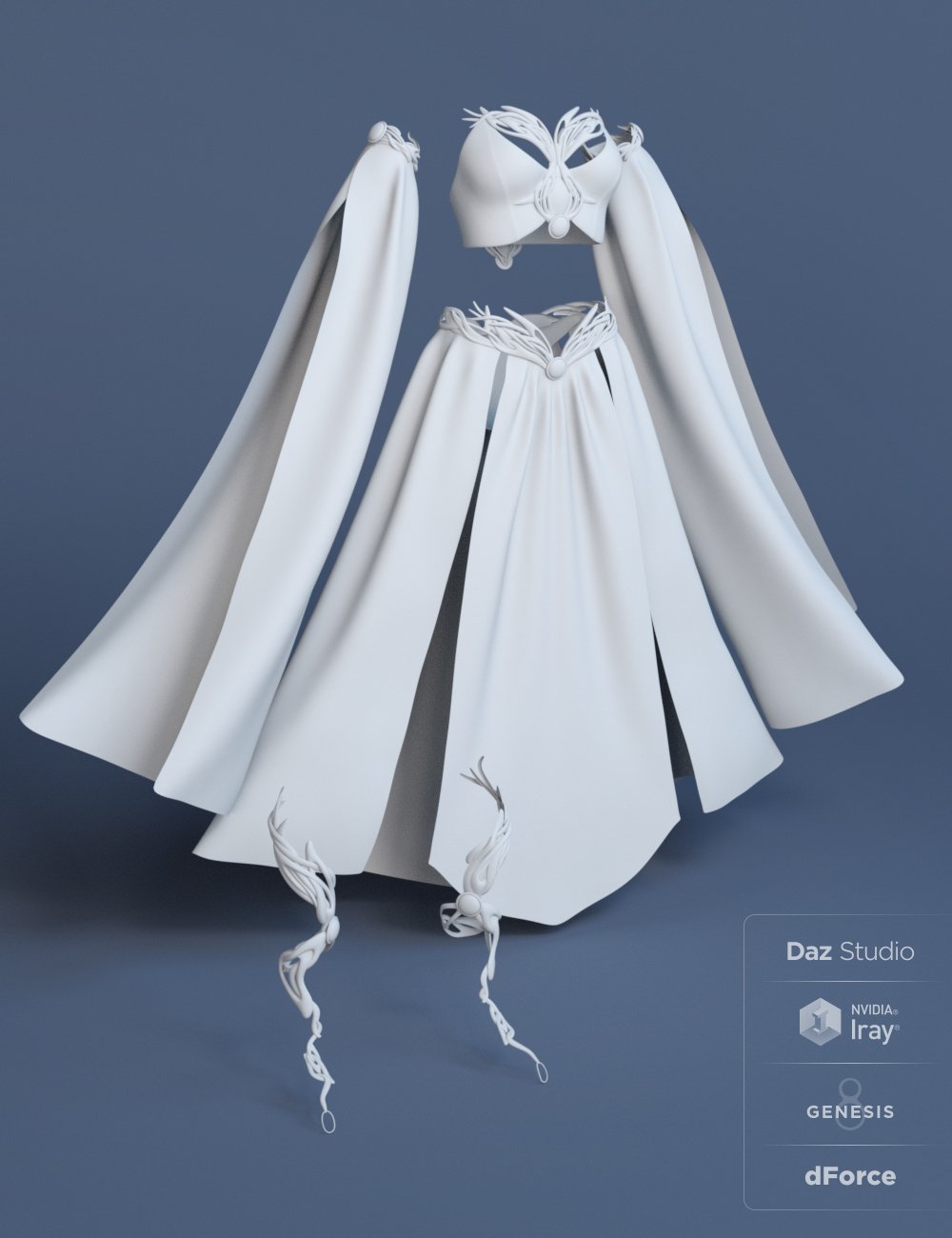 dForce Magical Charm Outfit for Genesis 8 Female(s) | Daz 3D