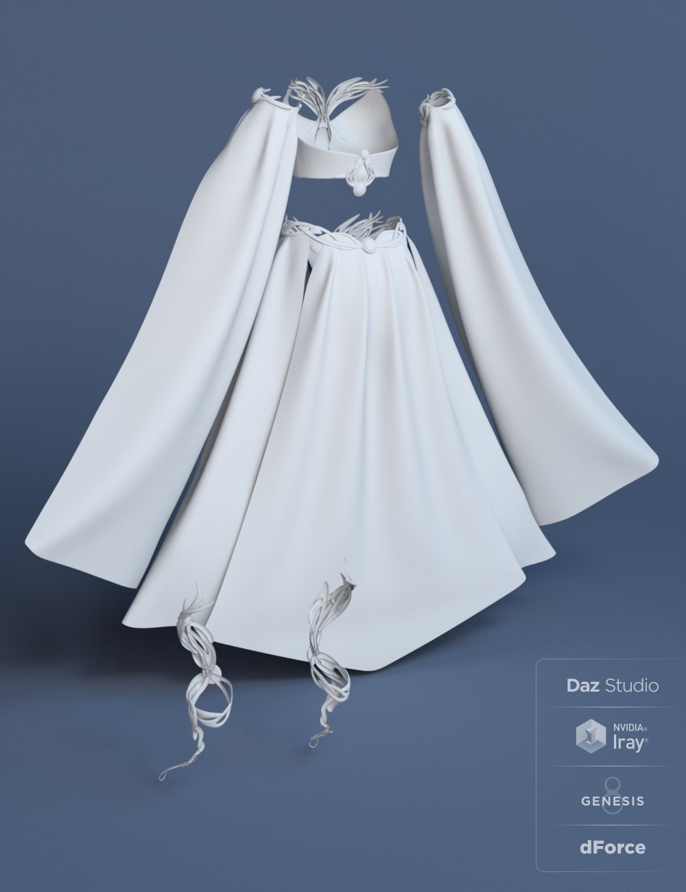 dForce Magical Charm Outfit for Genesis 8 Female(s) | Daz 3D