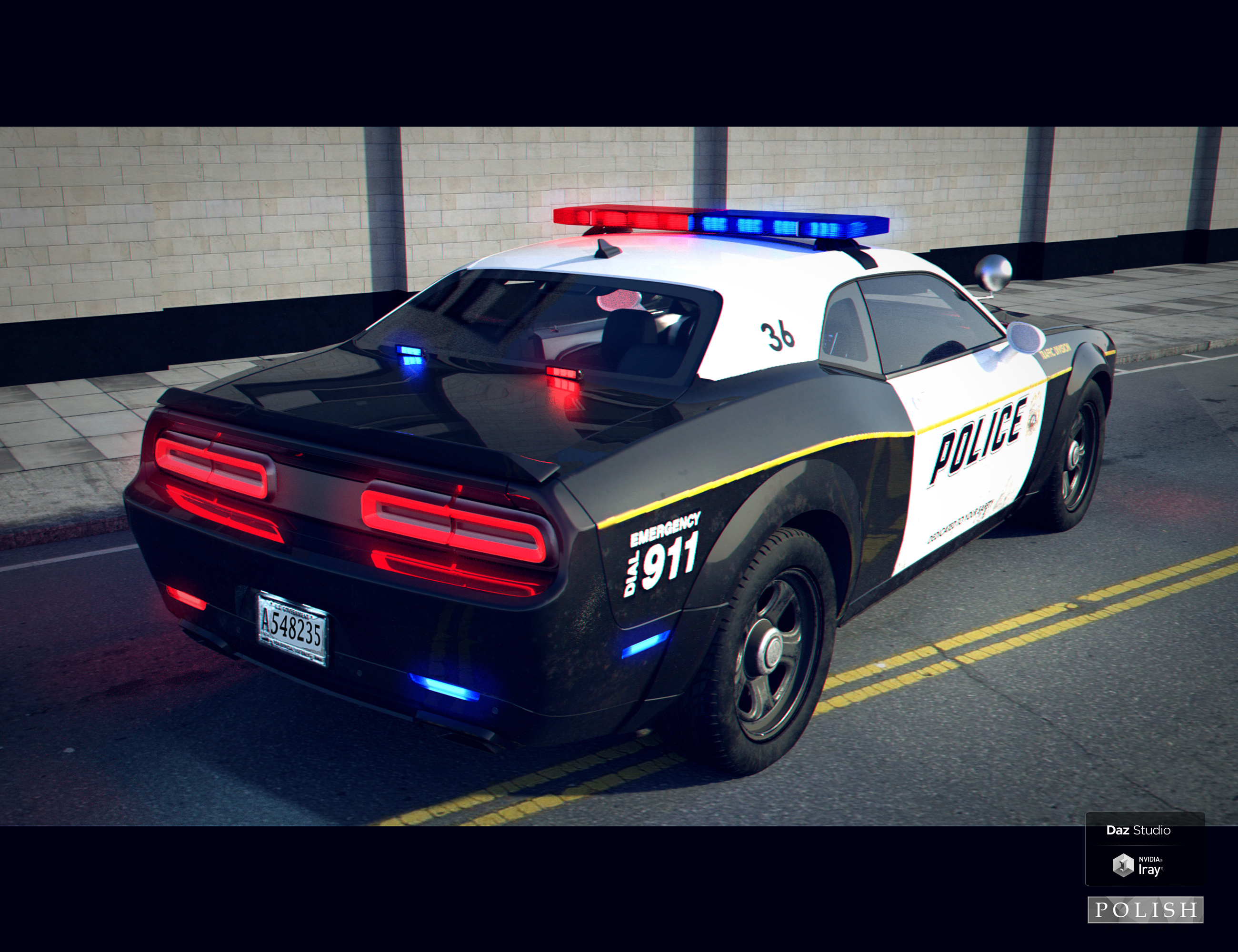 Metro Police Car | Daz 3D