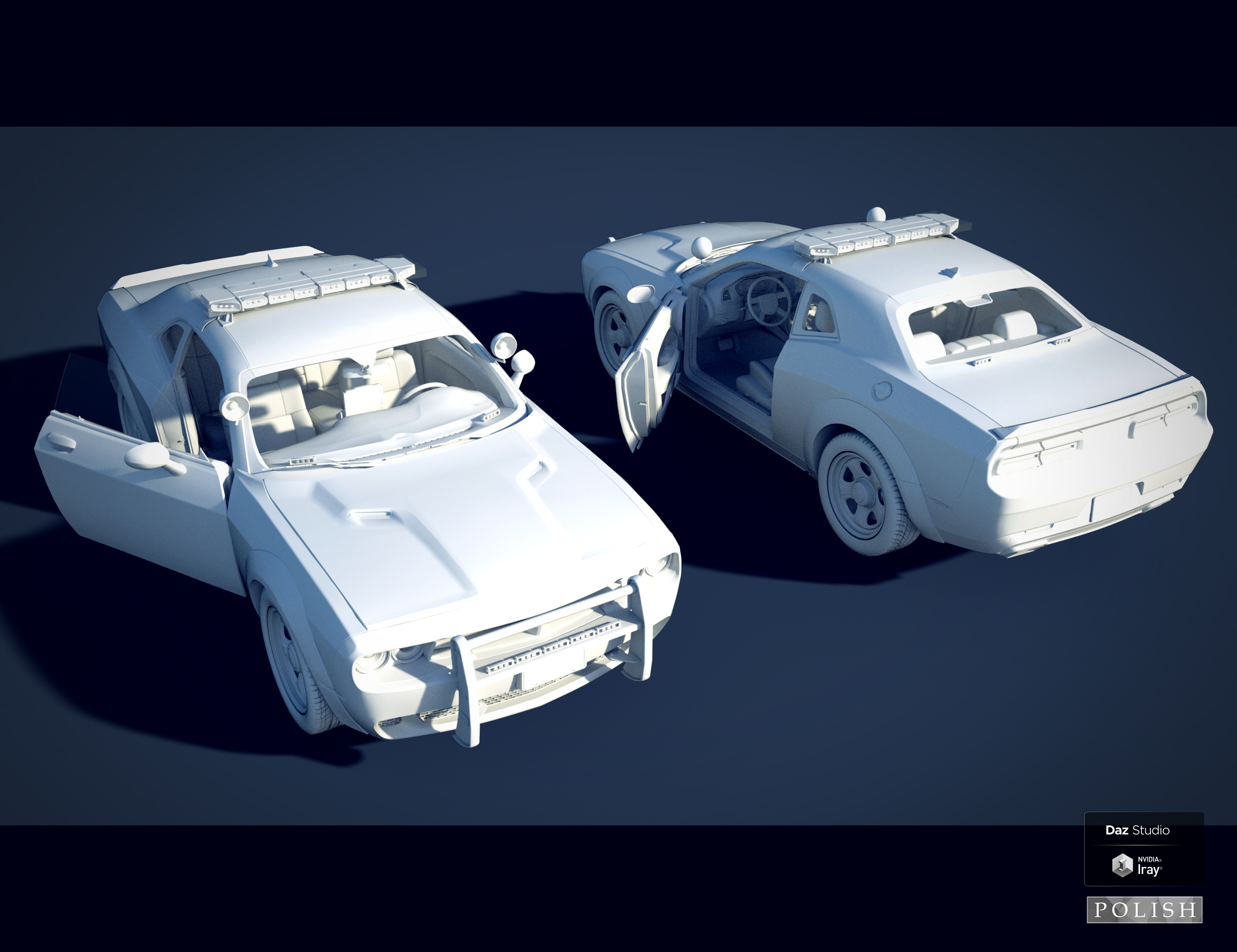 Metro Police Car | Daz 3D