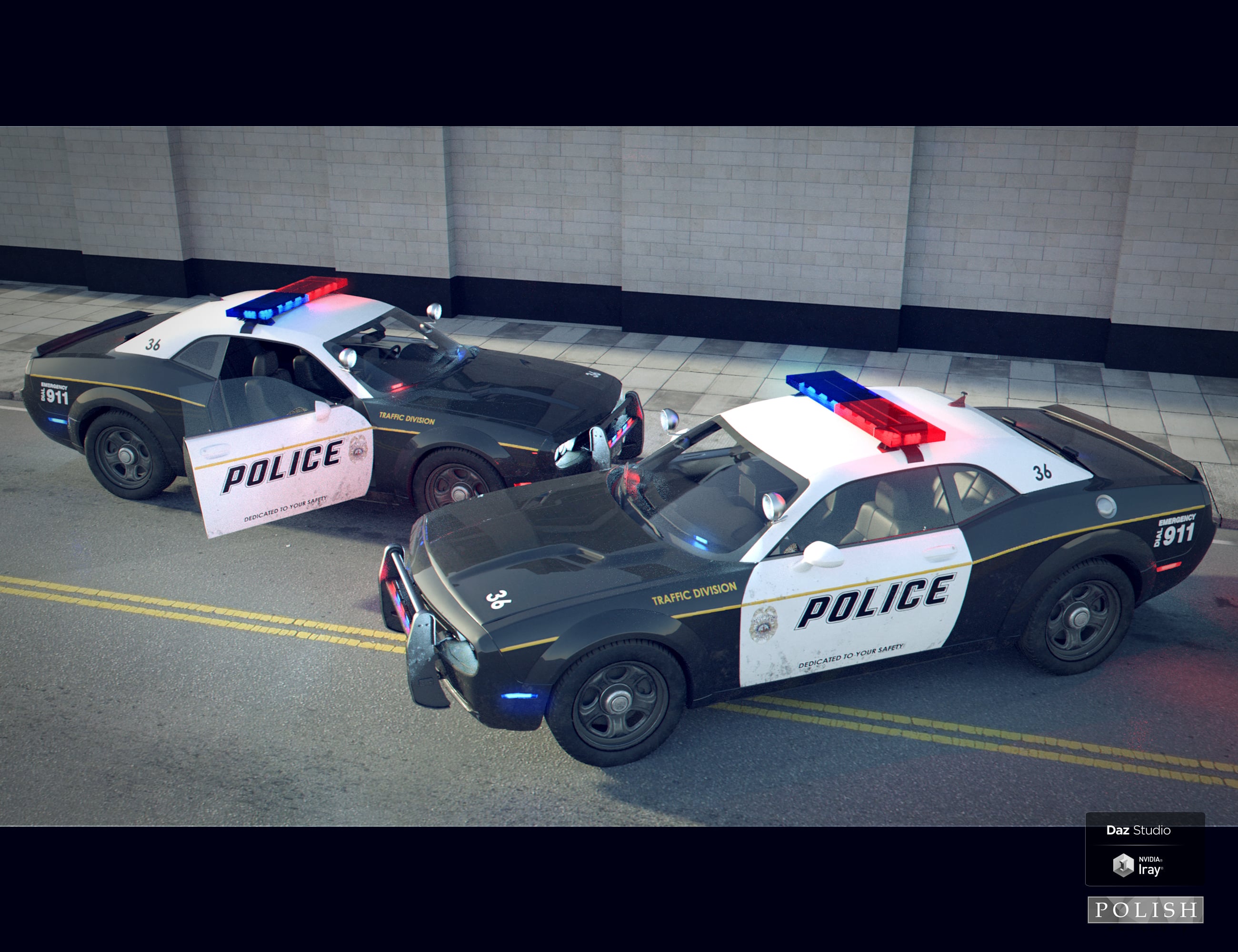 Police Vehicles Bundle | Daz 3D