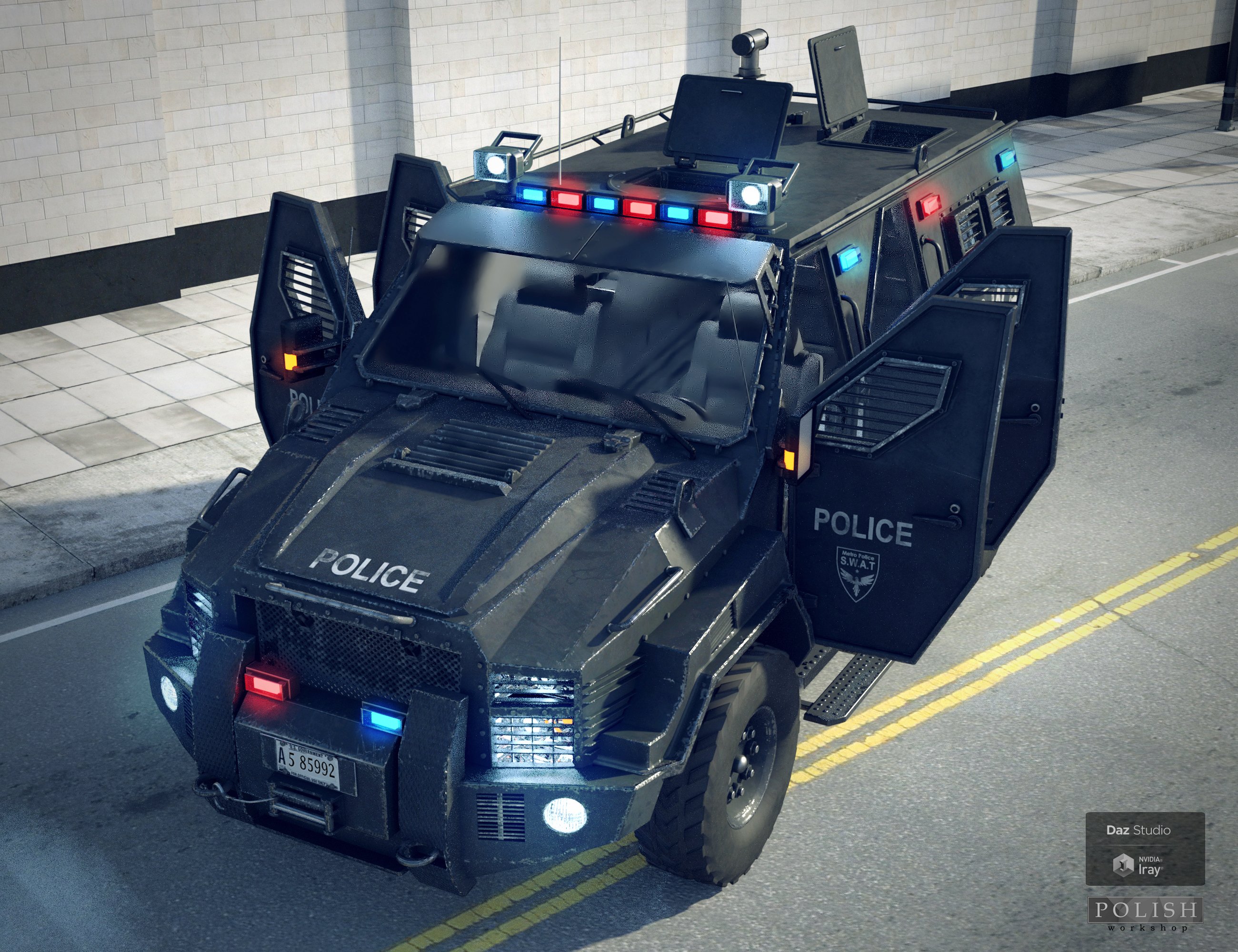 Police Vehicles Bundle | Daz 3D