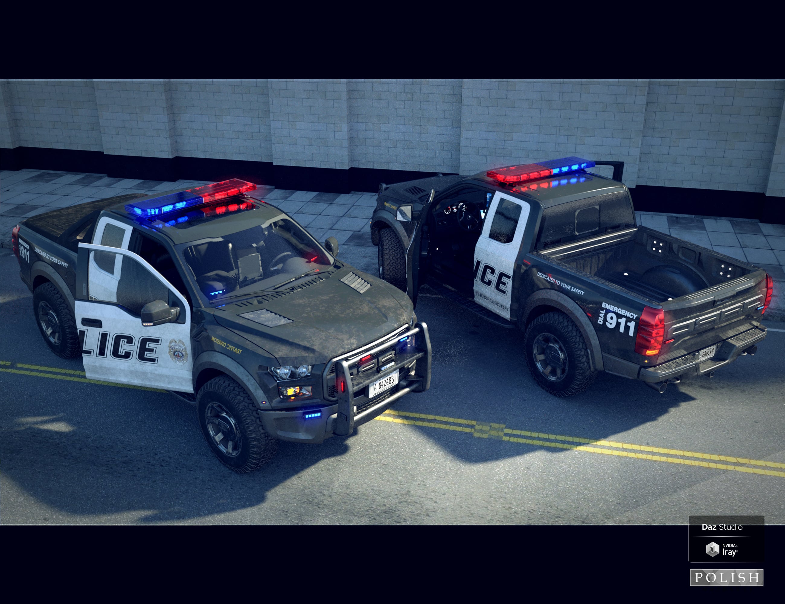 Police Vehicles Bundle | Daz 3D