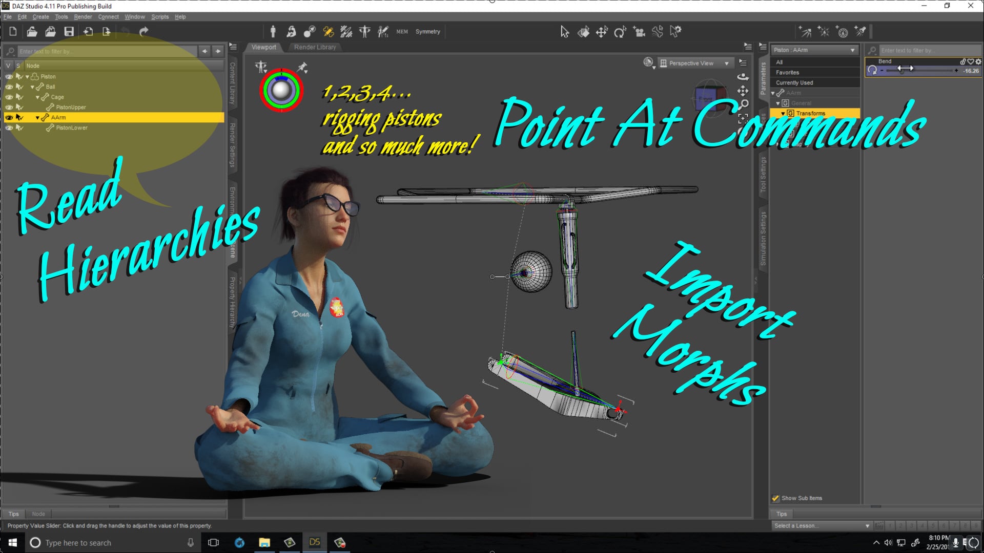 Advanced Hierarchical Figure Concepts Tutorial | Daz 3D