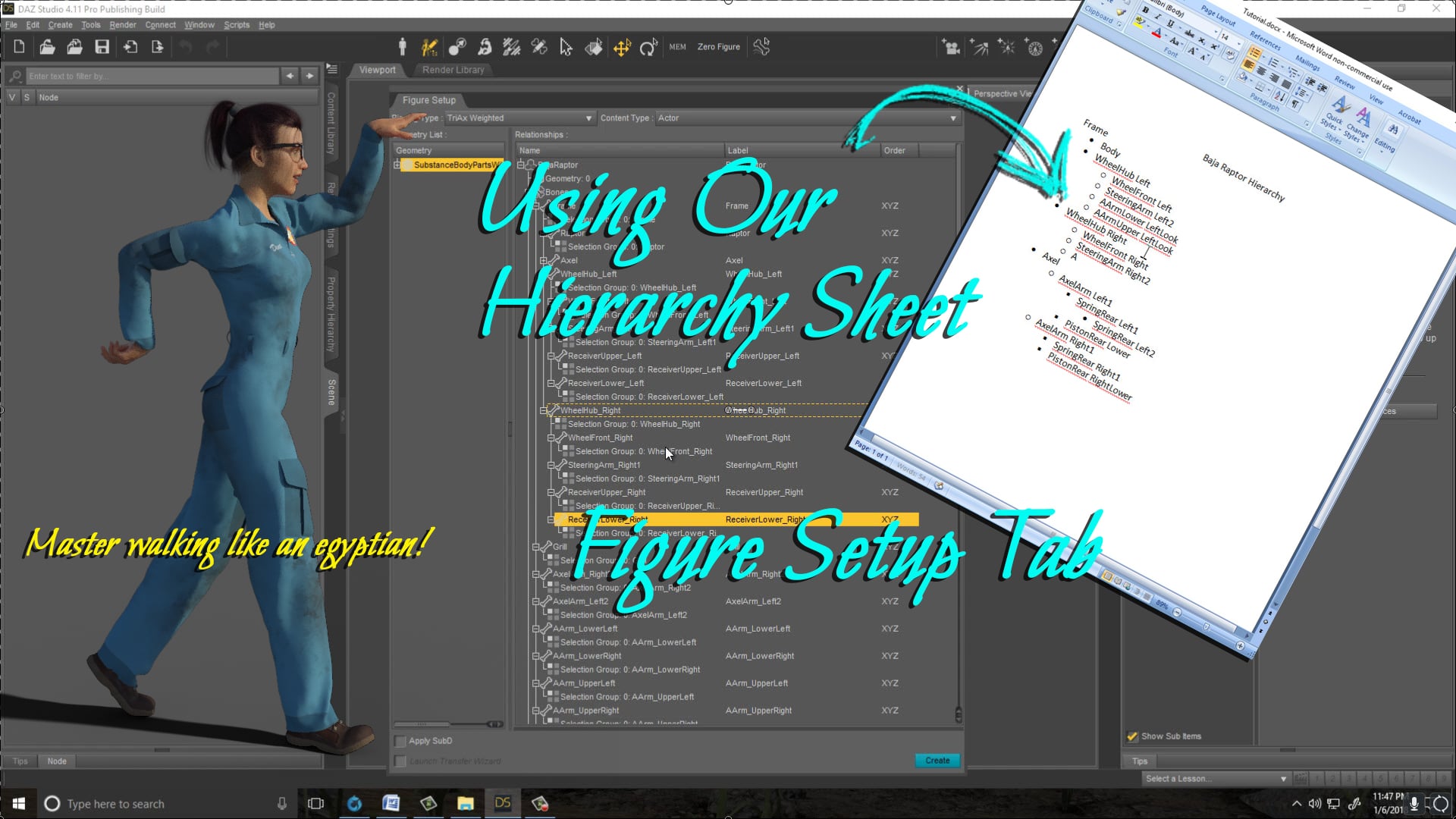 Advanced Hierarchical Figure Concepts Tutorial | Daz 3D