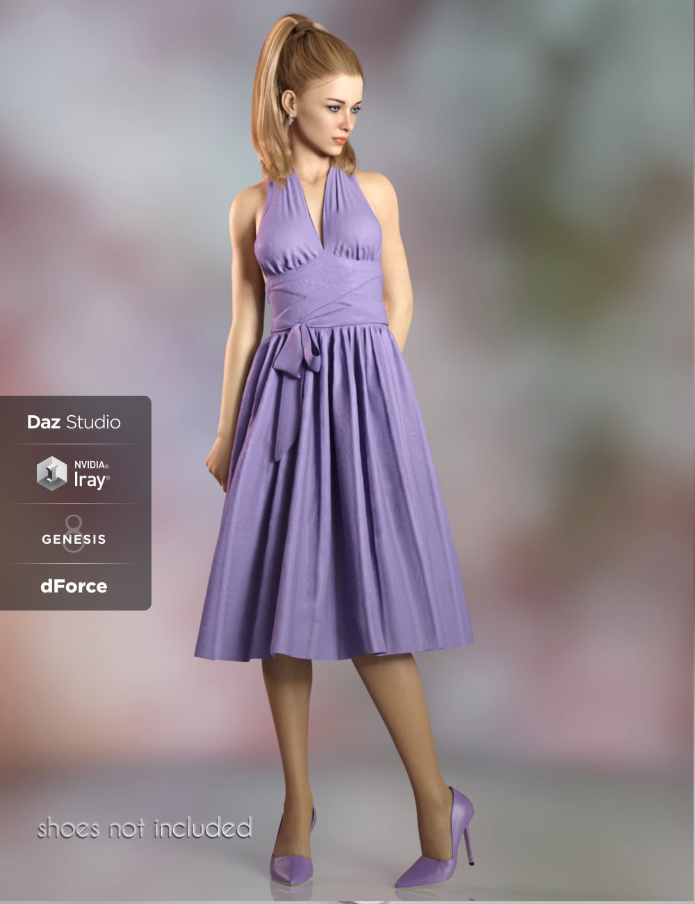 dForce Iconic Dress for Genesis 8 Female(s) | Daz 3D