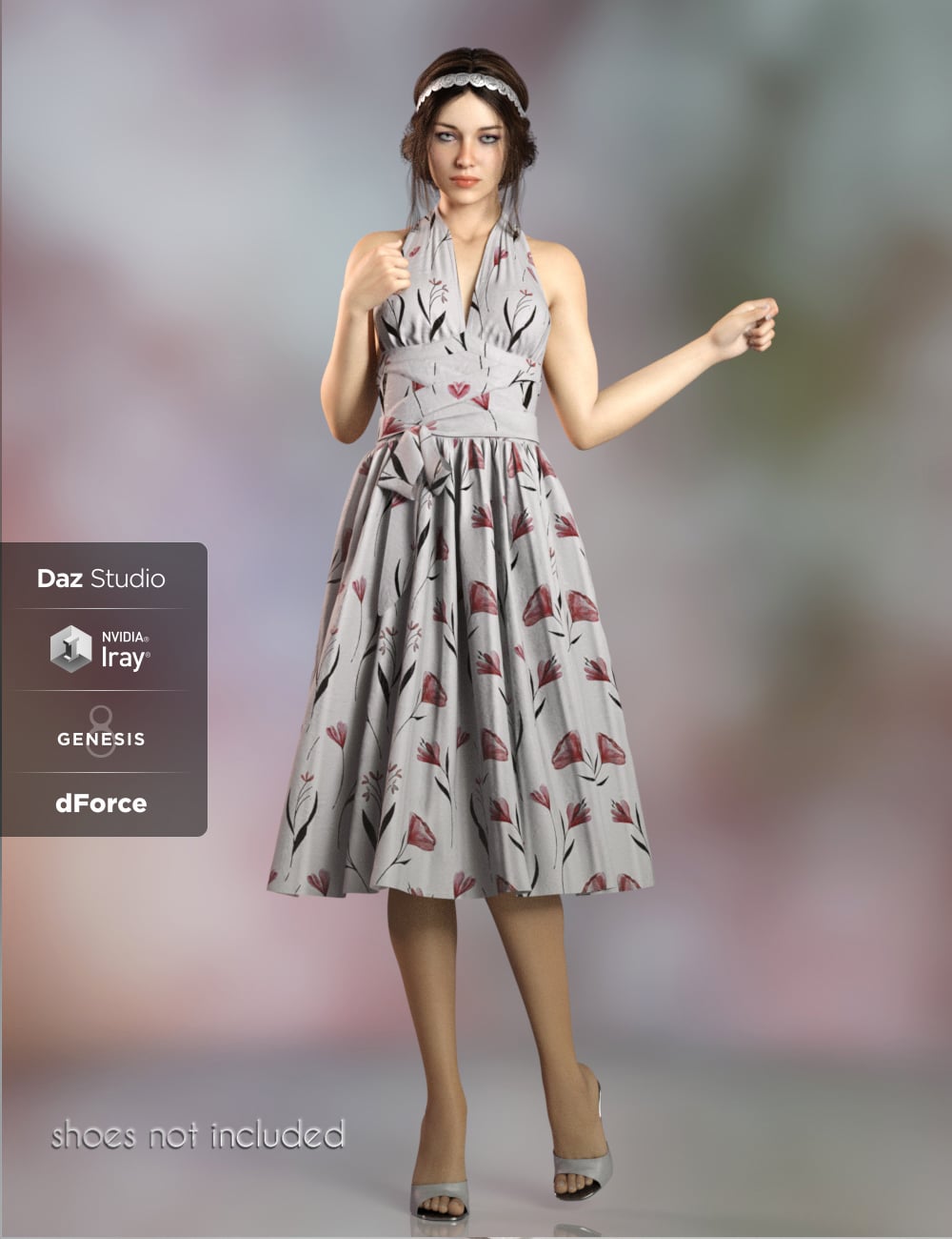 dForce Iconic Dress for Genesis 8 Female(s) | Daz 3D