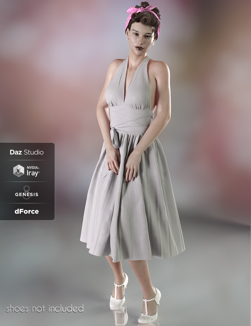 dForce Iconic Dress for Genesis 8 Female(s) | Daz 3D