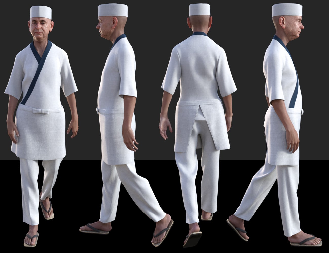 dForce Itamae Outfit for Genesis 8 Male(s) | Daz 3D