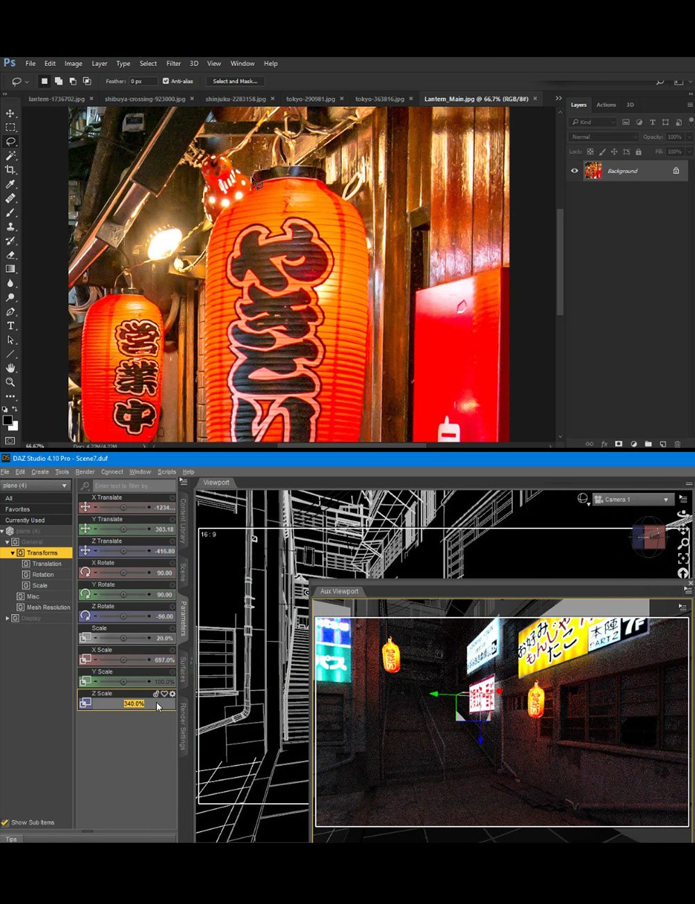 Flat In Japan - Learn To Use Flat Billboards In Daz Studio Iray | Daz 3D