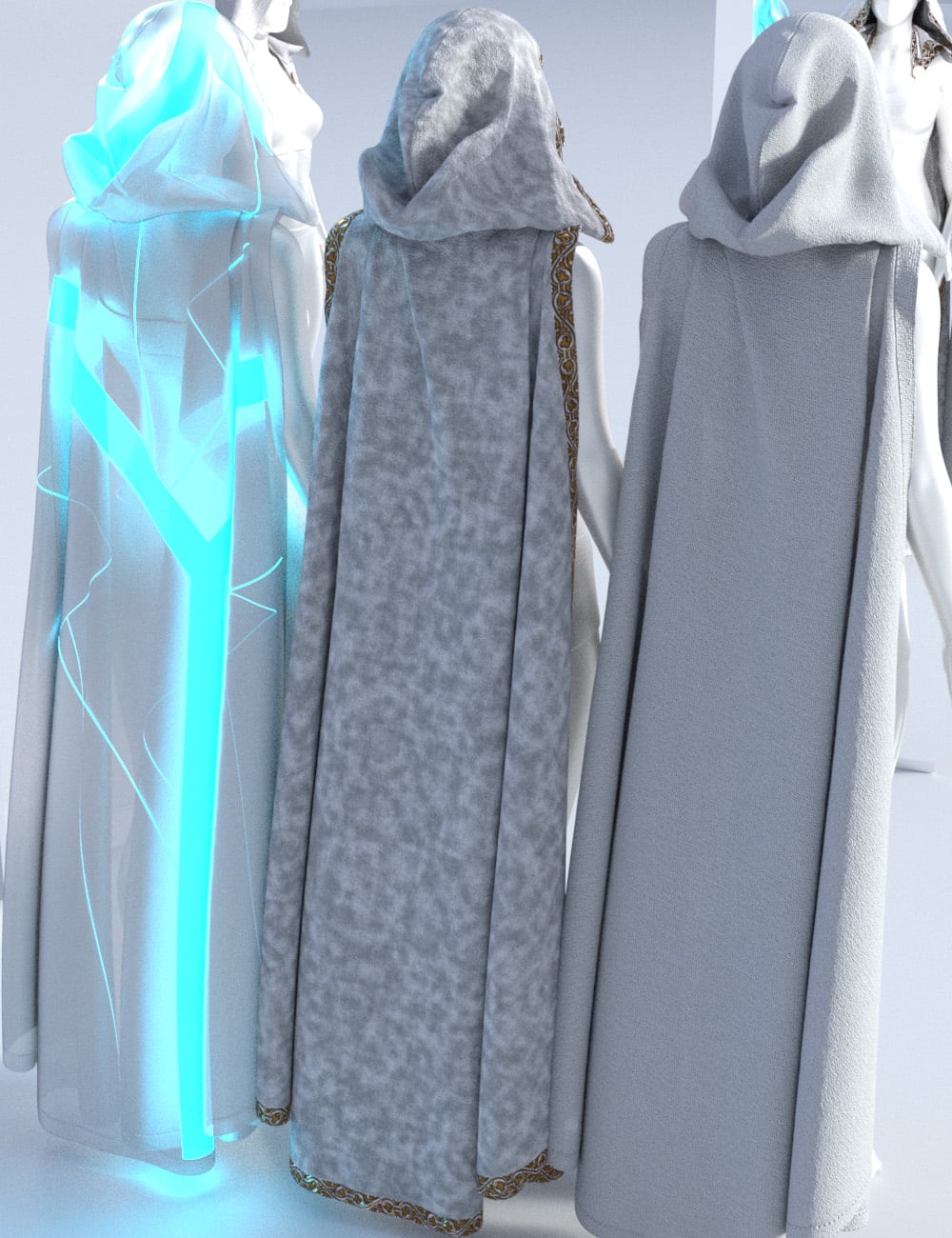 dForce SsC Knight Cloak for Genesis 3 and 8 | Daz 3D