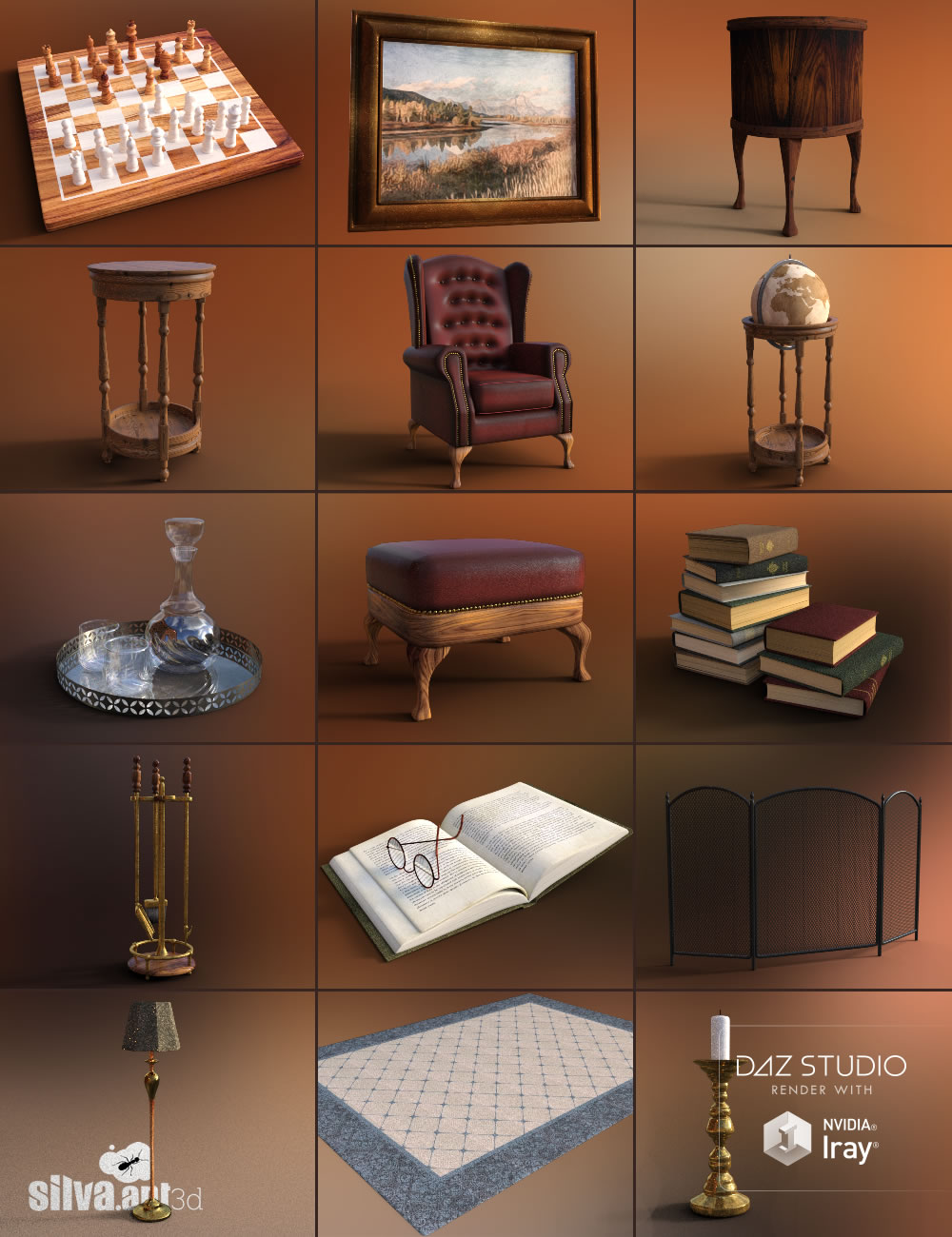 Gentlemen's Library | Daz 3D