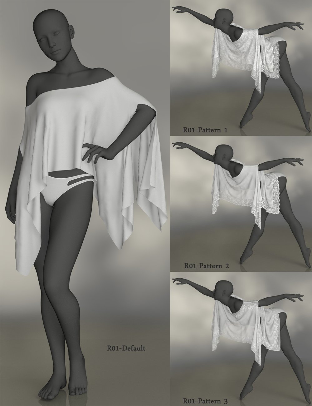 dForce Divine Drapes for Genesis 8 Female(s) | Daz 3D