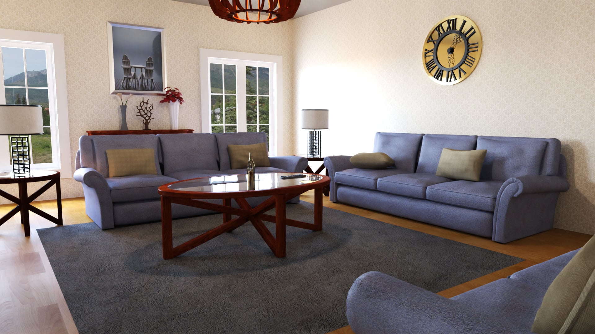 Classic Living Room | Daz 3D