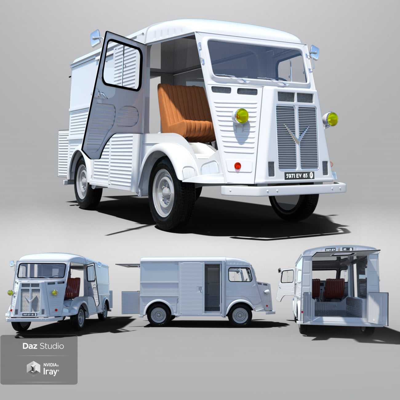 Classic Van and Props | Daz 3D