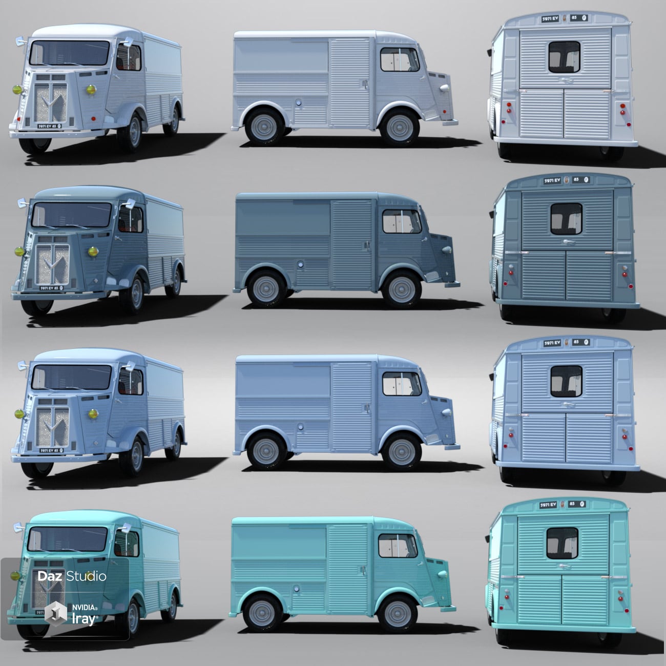 Classic Van and Props | Daz 3D